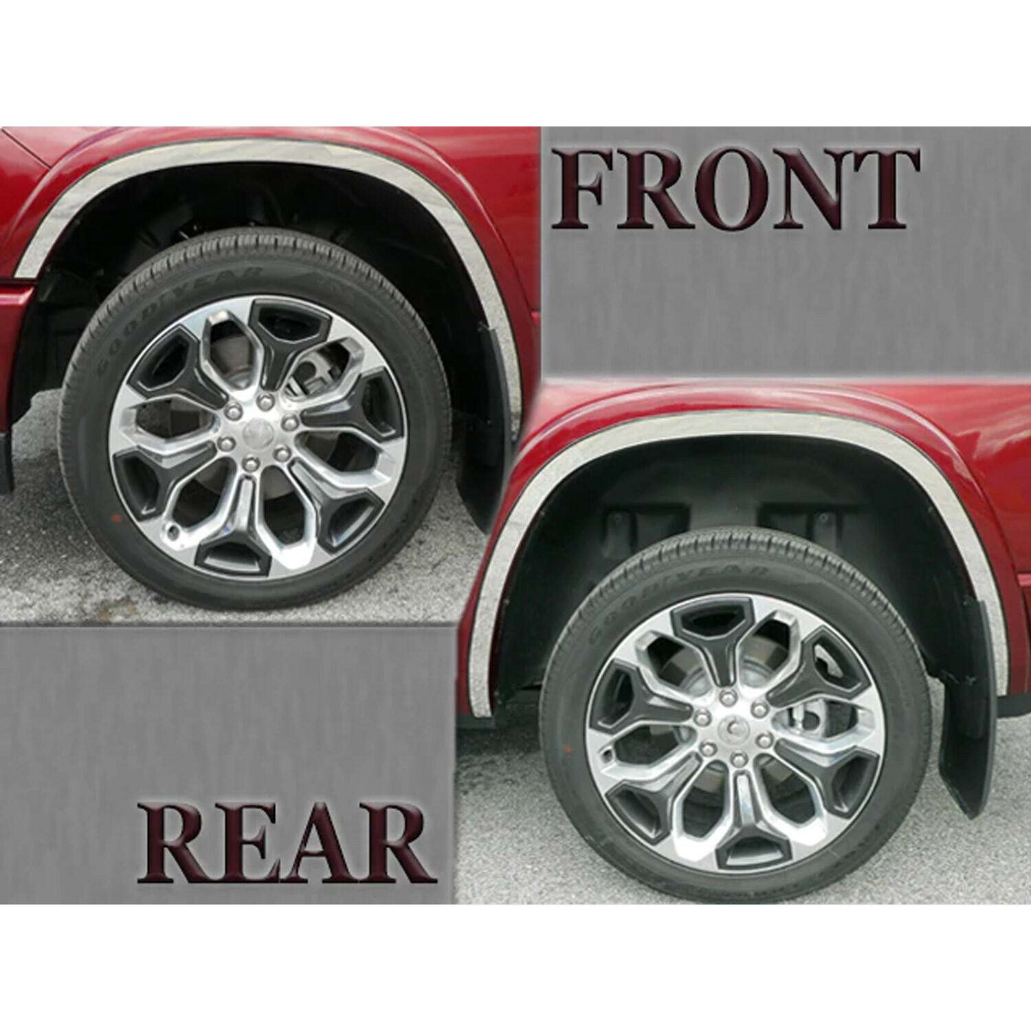 Stainless Steel Wheel Well Trim 4 Pcs For 2019-2023 Ram Trucks Ram | eBay