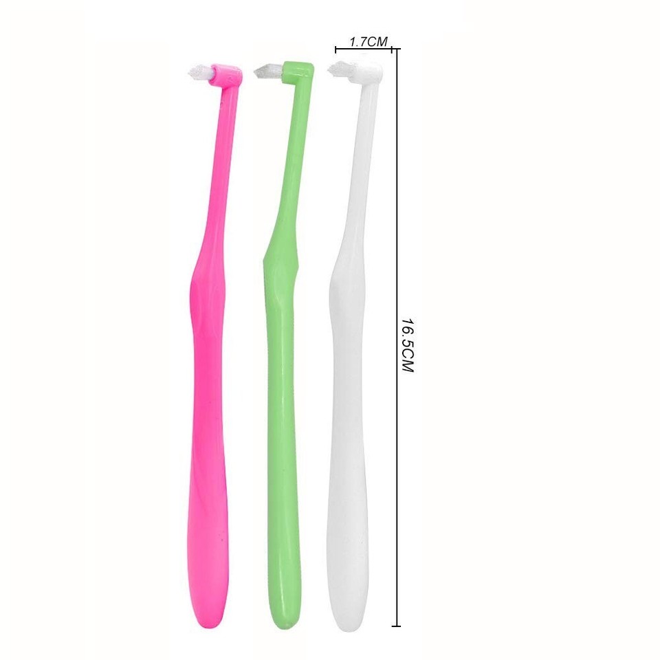 9pcs Interspace Toothbrush End Tuft Orthodontic Toothbrush Tapered ...