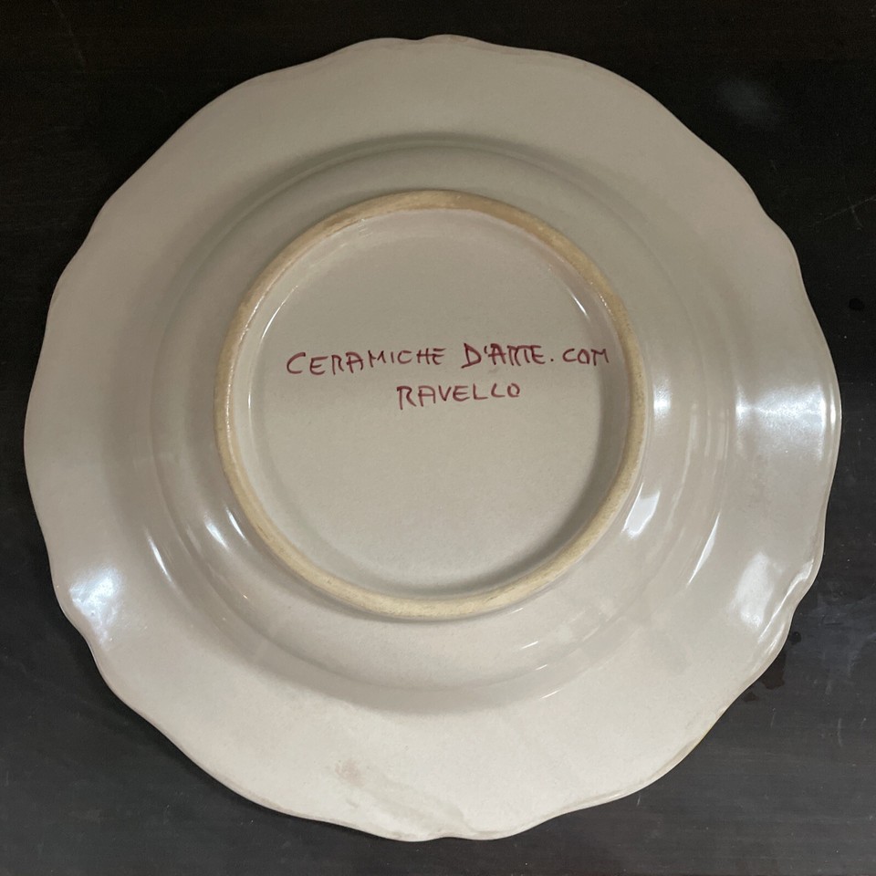 Ravello Ceramiche D’Arte Hand Painted Italian Pasta Plate Sunflower 11 ...