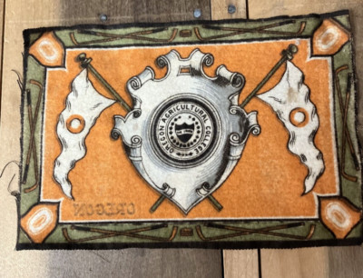 Tobacco Flannel OREGON Agricultural College Cigar Box Felt Vintage ...