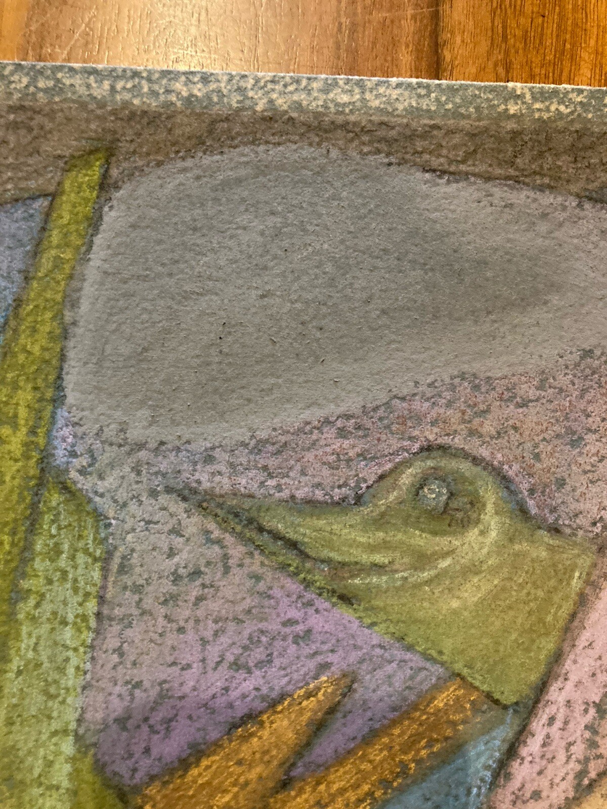 Very Nice Drawing Expressionism 1991 Frédéric Gisselbrecht Bird ...