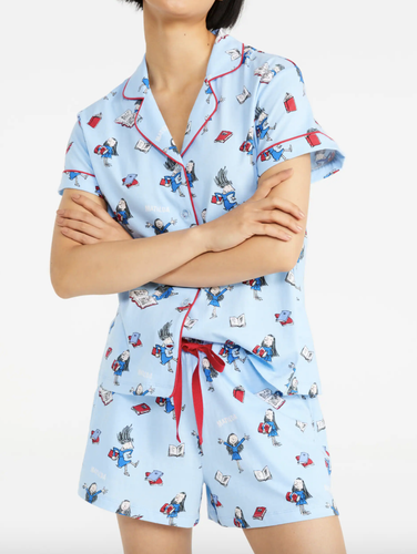 PETER ALEXANDER ROALD DAHL WOMENS MATILDA TEE + SHORTS PJ SET L $109 ...