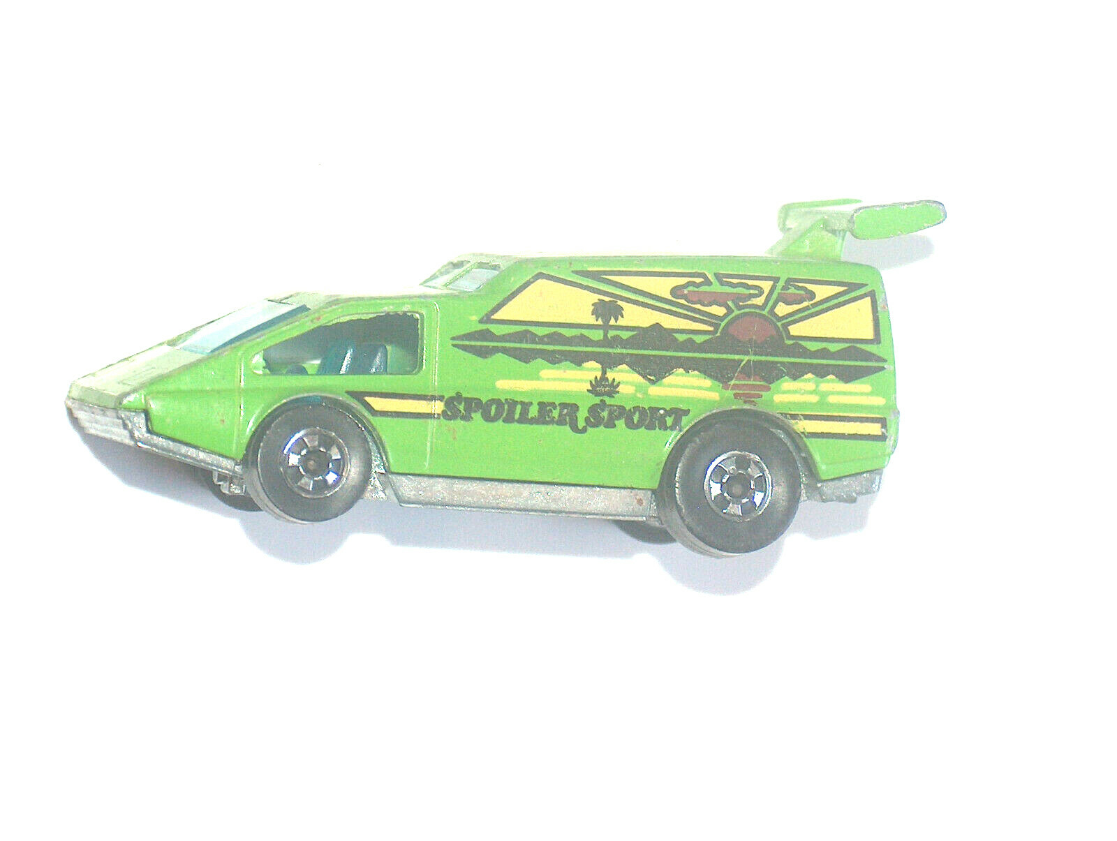 VTG 1976 Mattel Hot Wheels Neon Green Spoiler Sport Hong Kong C5 50% ...