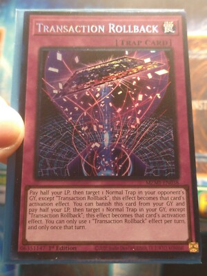 Transaction Rollback, NM 1st, Collector Rare, MZMI | eBay