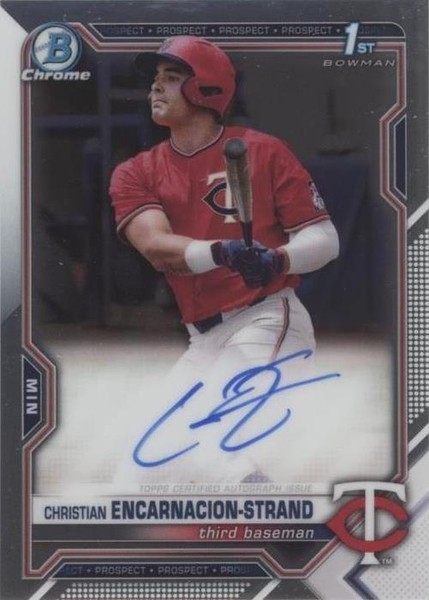 2021 Bowman Draft - Chrome Draft Pick Autographs #CDA-CE Christian ...