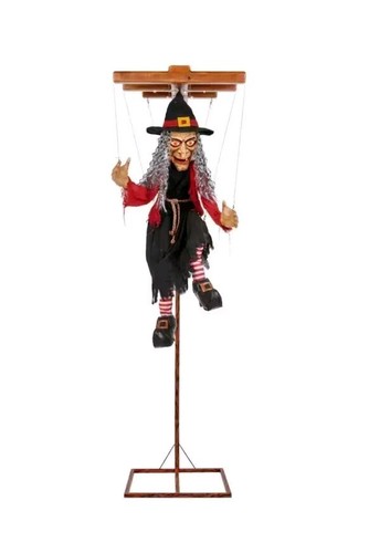 6' Marionette Witch Animatronic Halloween Puppet Animated NEW | eBay