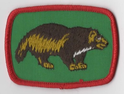 Badge Carcajou Boy Scout Patch RED Bdr. [INT729] | eBay
