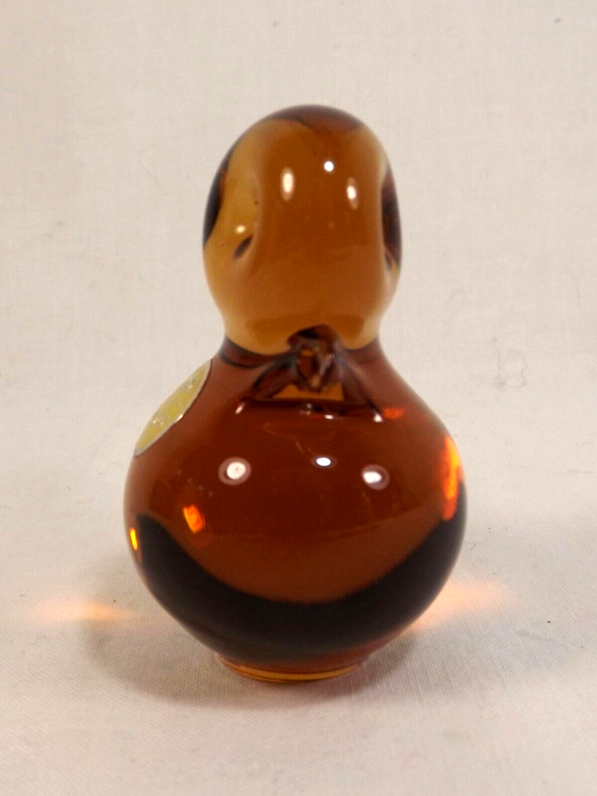 Amber Glass Bird Made in Sweden Sticker Collectible Figurine | eBay