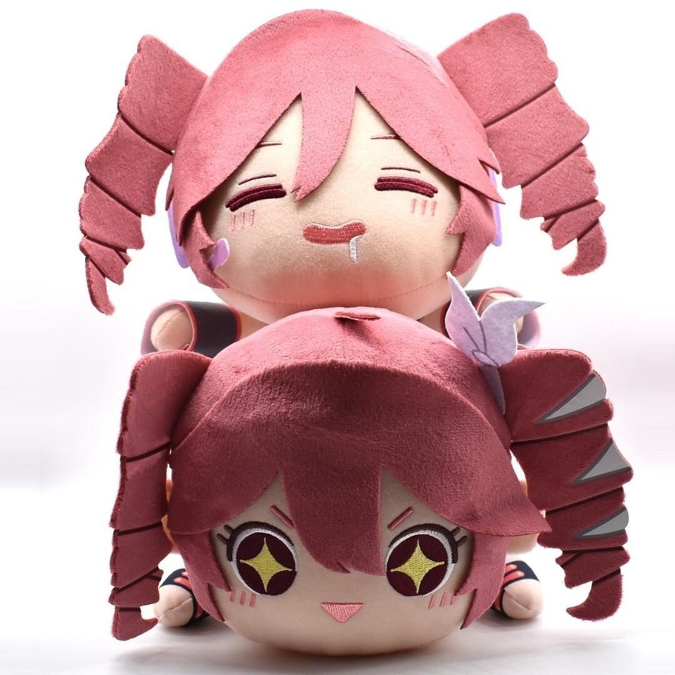 Kasane Teto Big Plush Doll Nesoberi Set Of 2 Fukuya Utau Teto 25cm Vtuber Japan | eBay