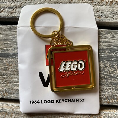 Lego 1964 Logo Gold Metal Keychain VIP keychain key ring 5007091, NEW ...