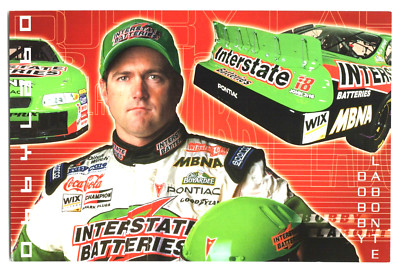 NASCAR 2000 Bobby Labonte Interstate Batteries Hero Postcard 5-3/4x8-3/ ...