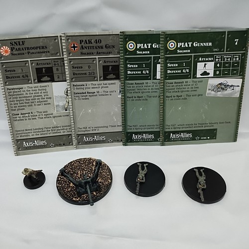 Lot Of (4) Axis And Allies Miniatures Base Set II 2(#17) #28 #39 | eBay
