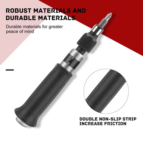 1/4" Manual Hand Impact Driver Set Extractor-14 PCS Impact Screwdriver ...