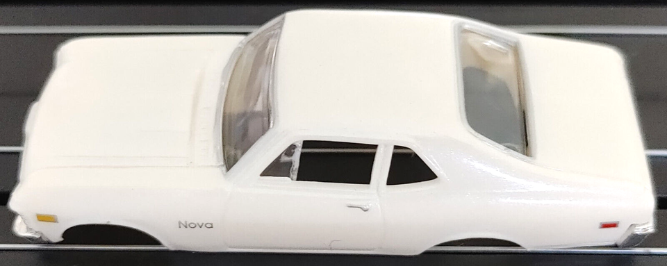 71 Chevy Nova SS WhitePearl JL ThunderJet SlotCar BODY for AURORA ...