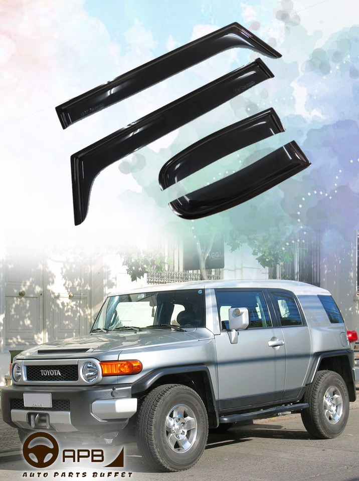2006-2018 TOYOTA FJ Cruiser Deflector Window Visors Guard Vent Weather ...