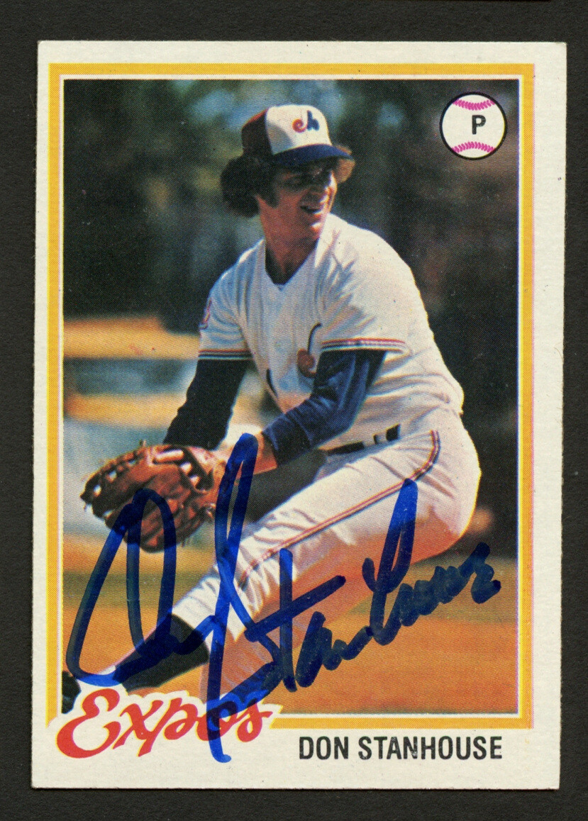 Don Stanhouse #629 signed autograph auto 1978 Topps Baseball Trading ...