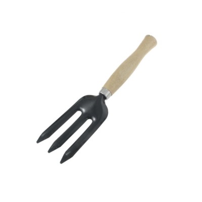 Fourche À 3 Dents Outil De Jardinage Jardin Manche En Bois DFH | eBay