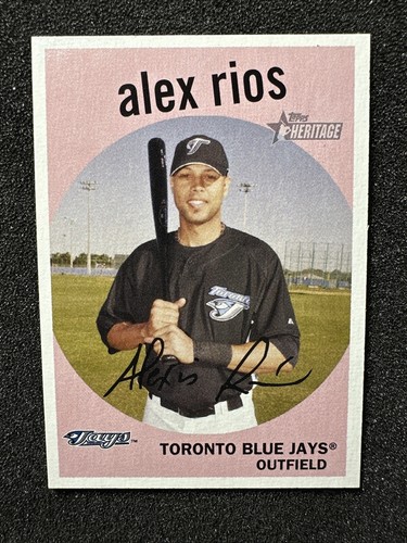 ALEX RIOS #194 2008 Topps Heritage QTY Toronto Blue Jays | eBay