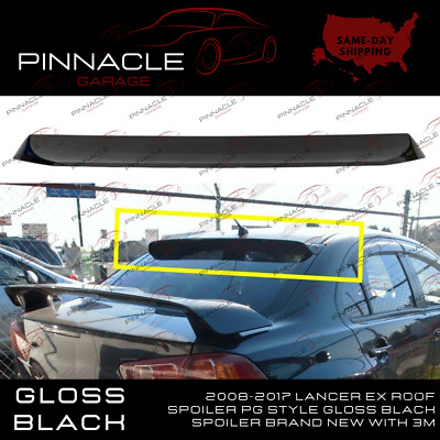 2008-2017 Lancer EX Roof Spoiler PG Style Gloss Black Spoiler Brand New ...