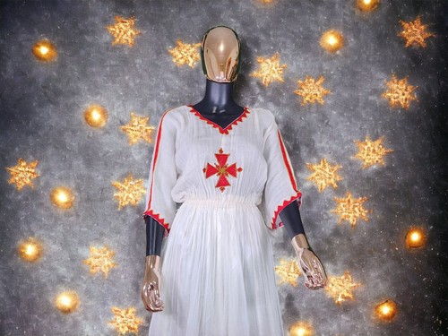 Ethiopian Habesha Dress Traditional Kemis Tebebe, African Dress,Gift ...