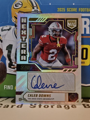 2025 Panini Score Caleb Downs NIL Next Era Holo Foil Auto OSU Buckeyes ...