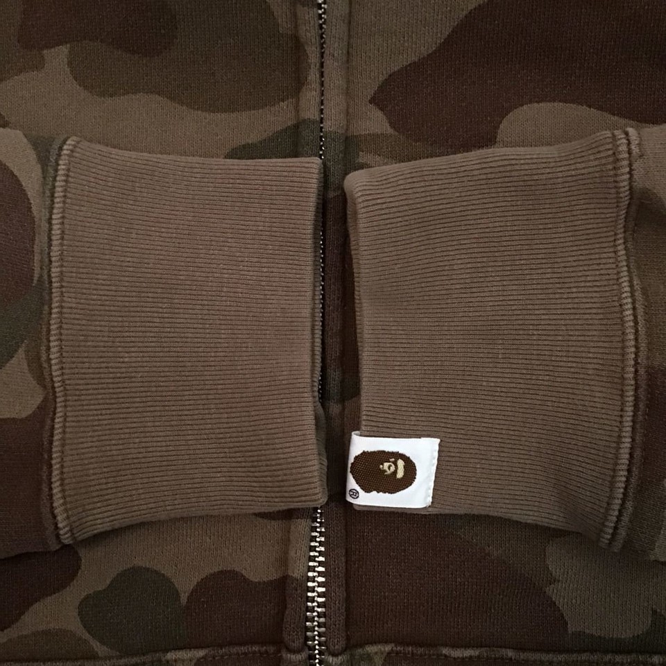1St Camo Brown Full Zip Hoodie S Size Bape A Bathing Ape Vape | eBay