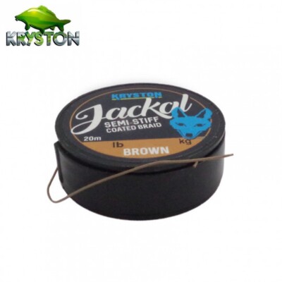 Tresse Kryston Jackal Semi-Stiff Coated Braid 20lb 20m Brown | eBay