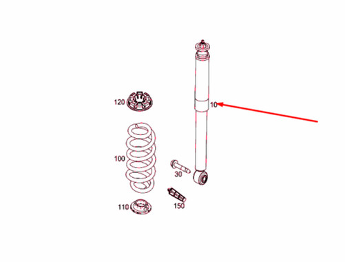 Smart FORTWO Coupe 453 Rear Shock Absorber A4533260500 OEM for sale ...