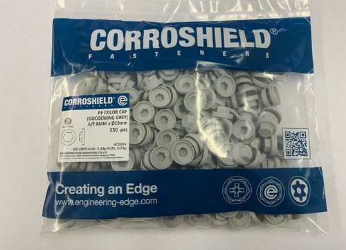 8mm Hex Head Tek Roofing/Cladding Screw Caps 16mm/19mm Various Colours ...