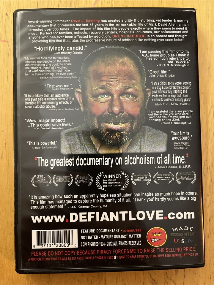 Drunk In Public Documentary DVD David J. Sperling Final Edition | eBay