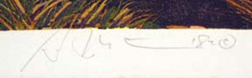 Gordon Mortensen "October On The Sioux" Hand Signed Woodcut Reduction ...