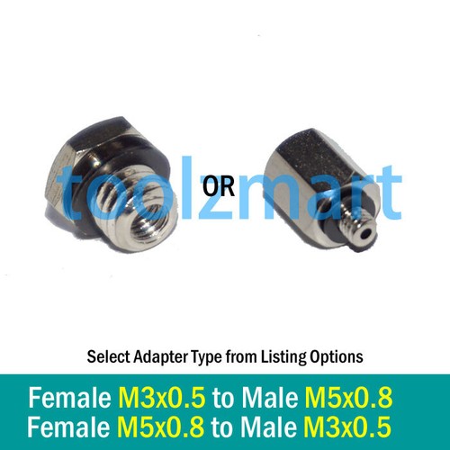M3x0.5 M3 to M5 M5x0.8 Female Male Bushing Fitting Pipe Adapter Thread ...