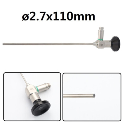 Rigid Endoscope Endoscopy 0° 2.7mm x110mm Otoscope Fiber Optic Ear ...