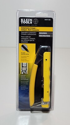 NEW! Klein Tools VDV211-048 Compression Crimper Compact Multi Connector ...
