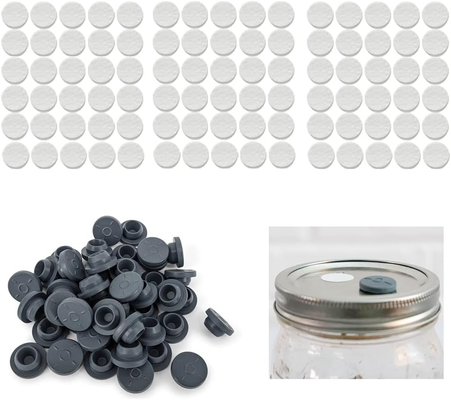 100PCS Self Healing Injection Ports and 120PCS Synthetic Filter ...