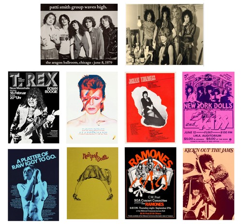 Lot (50) Classic Rock 13 x 19 Reproduction Concert Personality & Promo ...