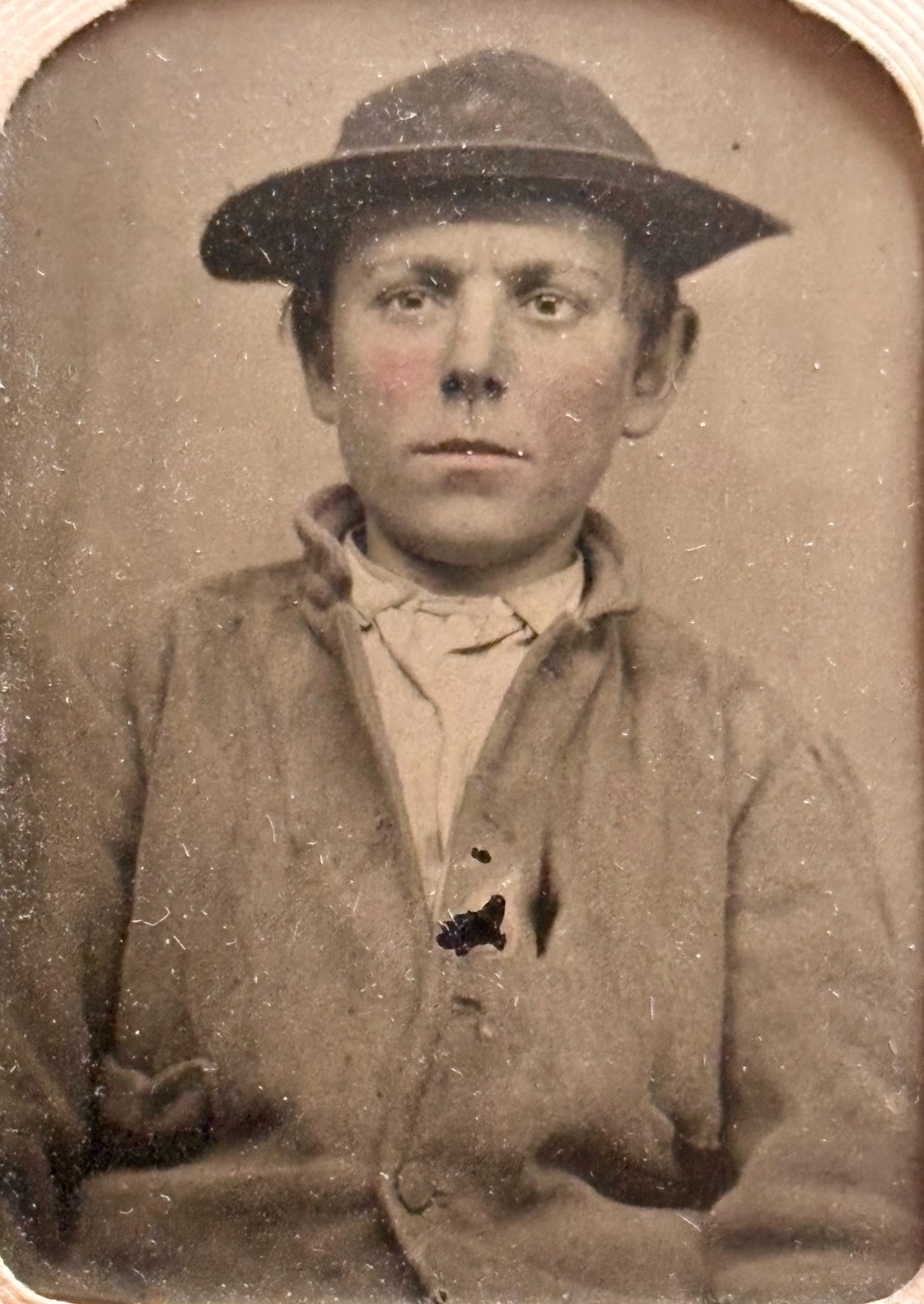 Original Civil War Era CVD Style Tintype Photo Of A Confederate Soldier ...