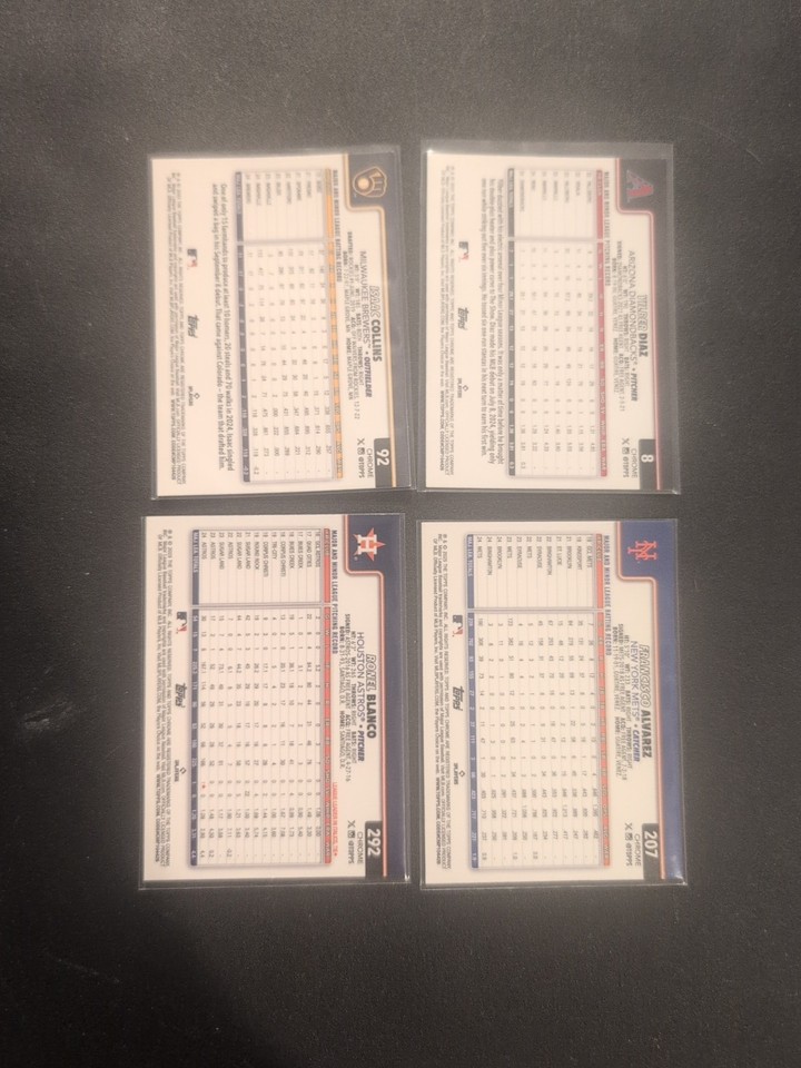 2025 Topps Chrome Isaac Collins/Yilber Diaz/Francisco Alvarez/Ronel Blanco Lot | eBay