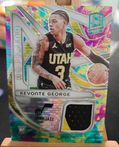 Keyonte George 2023-24 Panini Spectra 70/99 Patch Pulsar Aspiring RC # ...