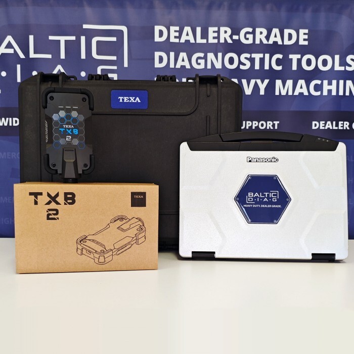 TEXA MARINE DIAGNOSTIC TOOL NAVIGATOR TXB 2 INTERFACE IDC6 WITH LAPTOP ...