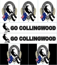 Collingwood Magpies AFL Footy Stickers Sticker Sheet for sale online | eBay