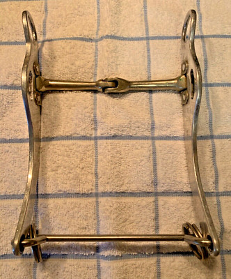 Handmade Horse Bit by Maker "QUICK", Aluminum Shank, 5 1/4" Hinged ...
