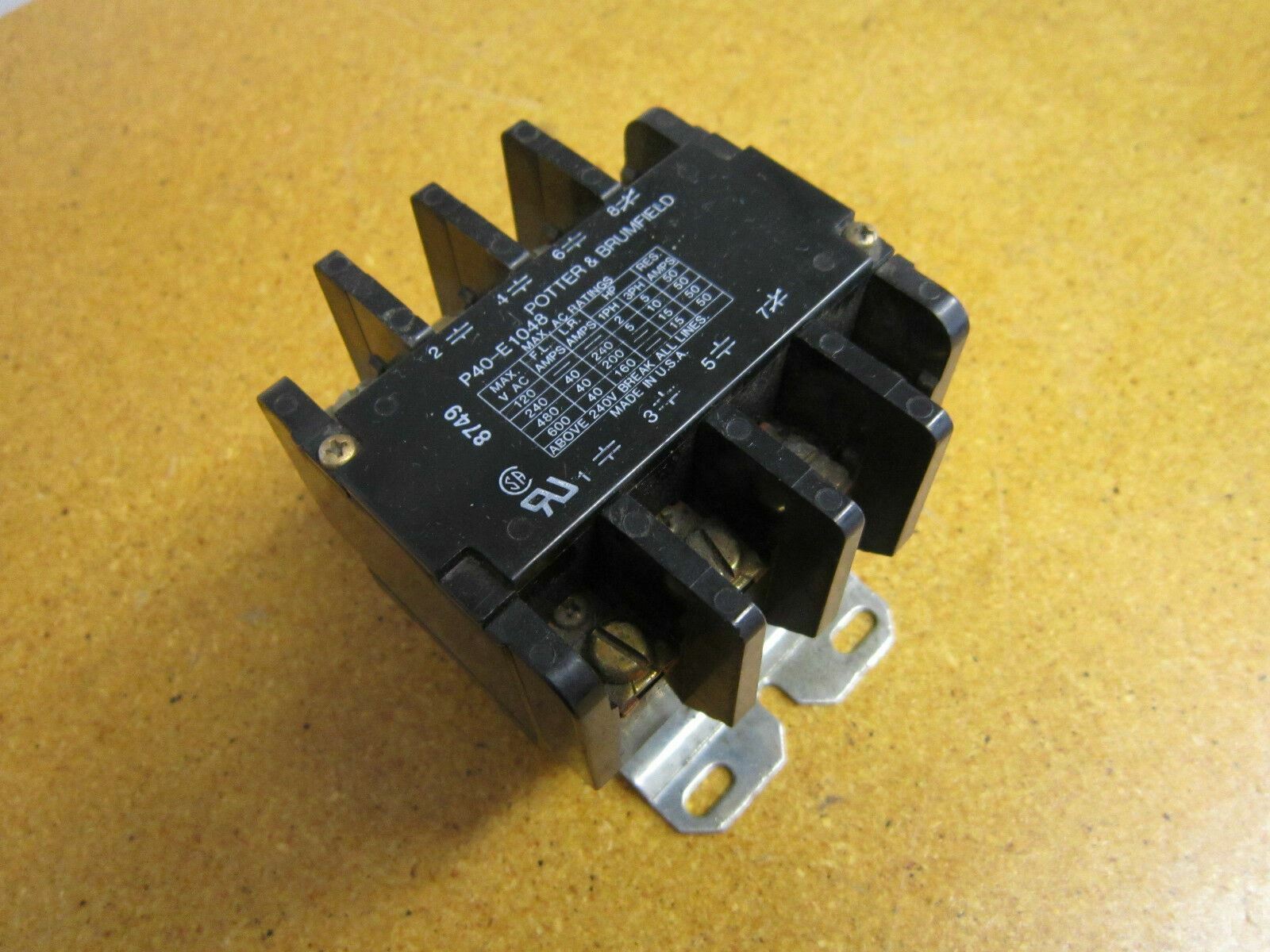 Potter & Brumfield P40-E1048 Contactor Gently Used | eBay