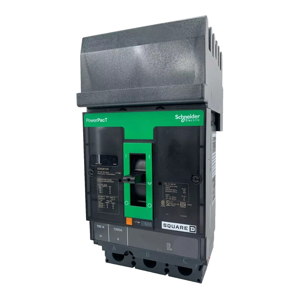NIB - Square D - HDA36150 - Powerpact H Circuit Breaker, 150A, 3 Pole ...