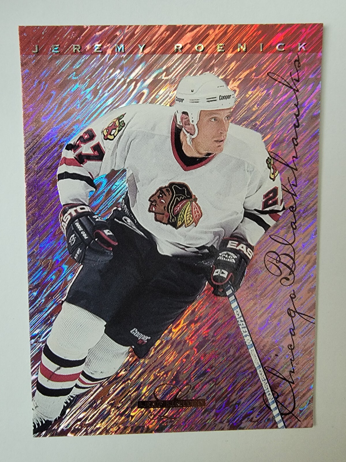 1995-96 Leaf Limited Chicago Blackhawks Hockey Card #80 Jeremy Roenick ...