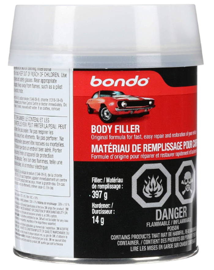 Bondo Auto Body Filler Kit Metal Car Repair Boat Cream Hardener ...