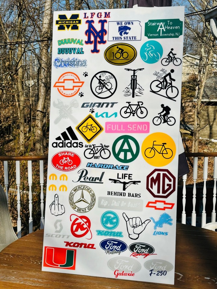 3 Pc Giant Bikes Vinyl Decal Set Many Colors/Sizes FREE Ship MTB Hybrid ...