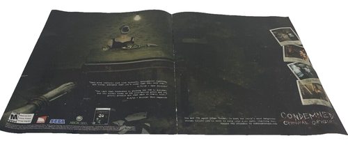 Condemned Criminal Origins - 2 Page Video Game Print Ad / Poster Promo ...