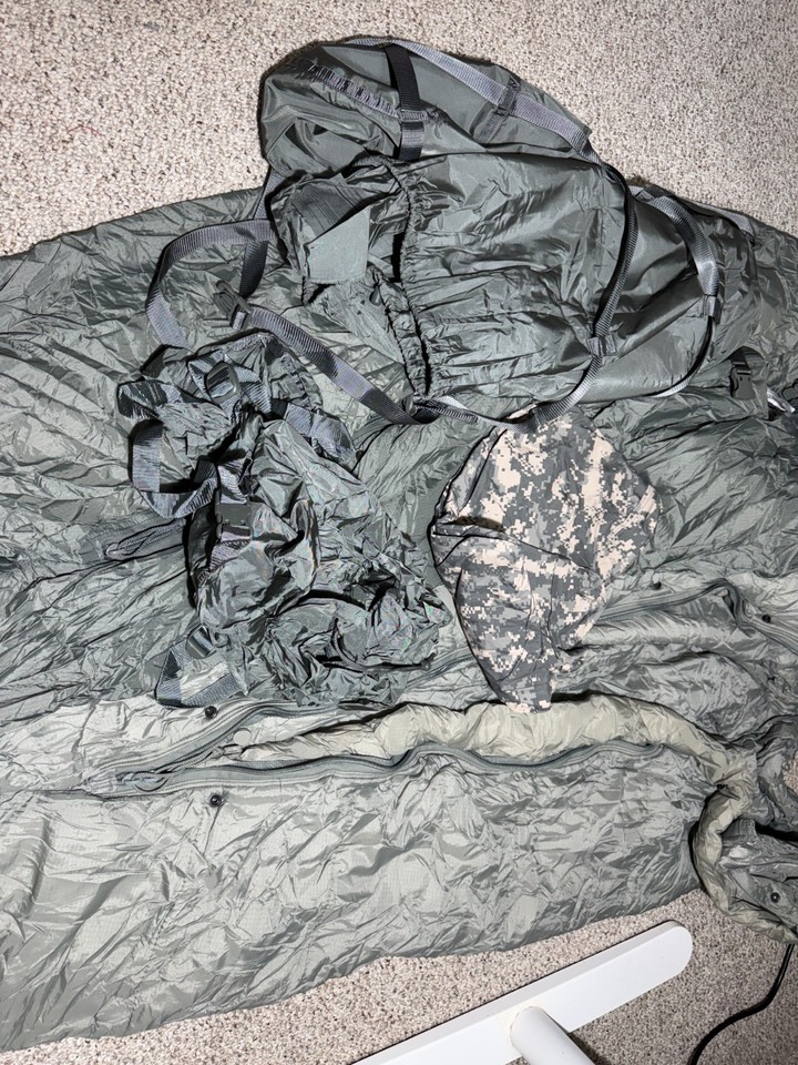 USGI Sleep System Army ACU IMSS 5 Piece Military Sleeping Bag ECW Never ...