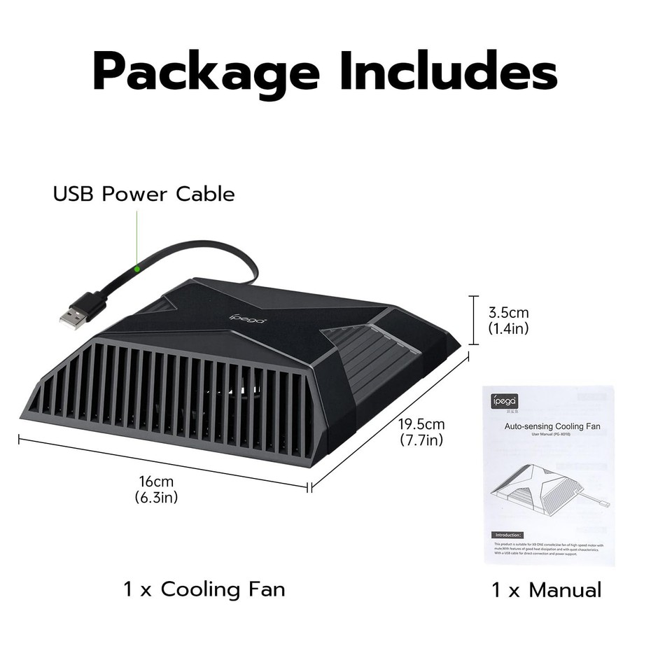 Ipega Cooling Fan for Xbox One – Auto Sensing & Quiet | eBay